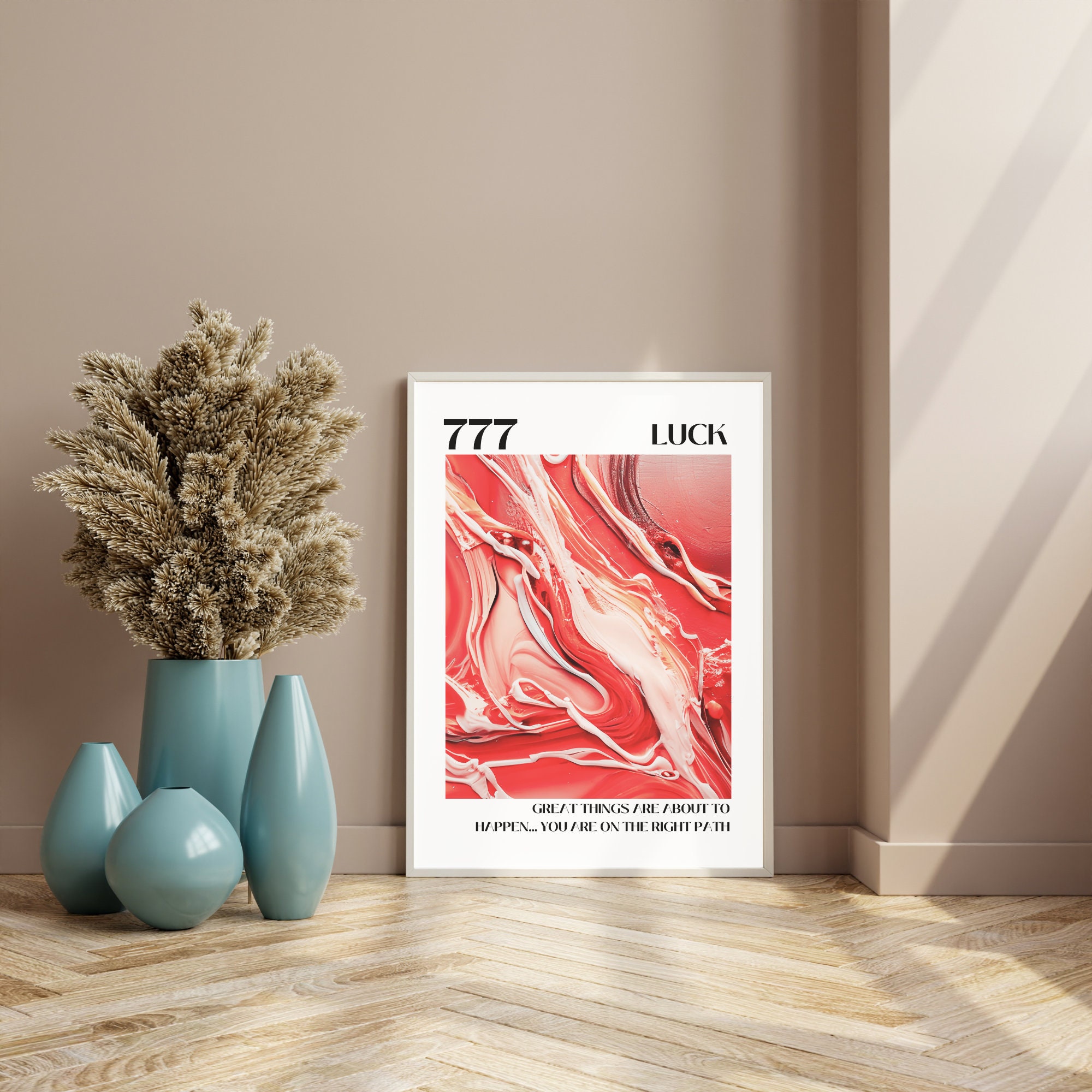 Angel Number 777 Poster Printable Art Digital Download - Etsy