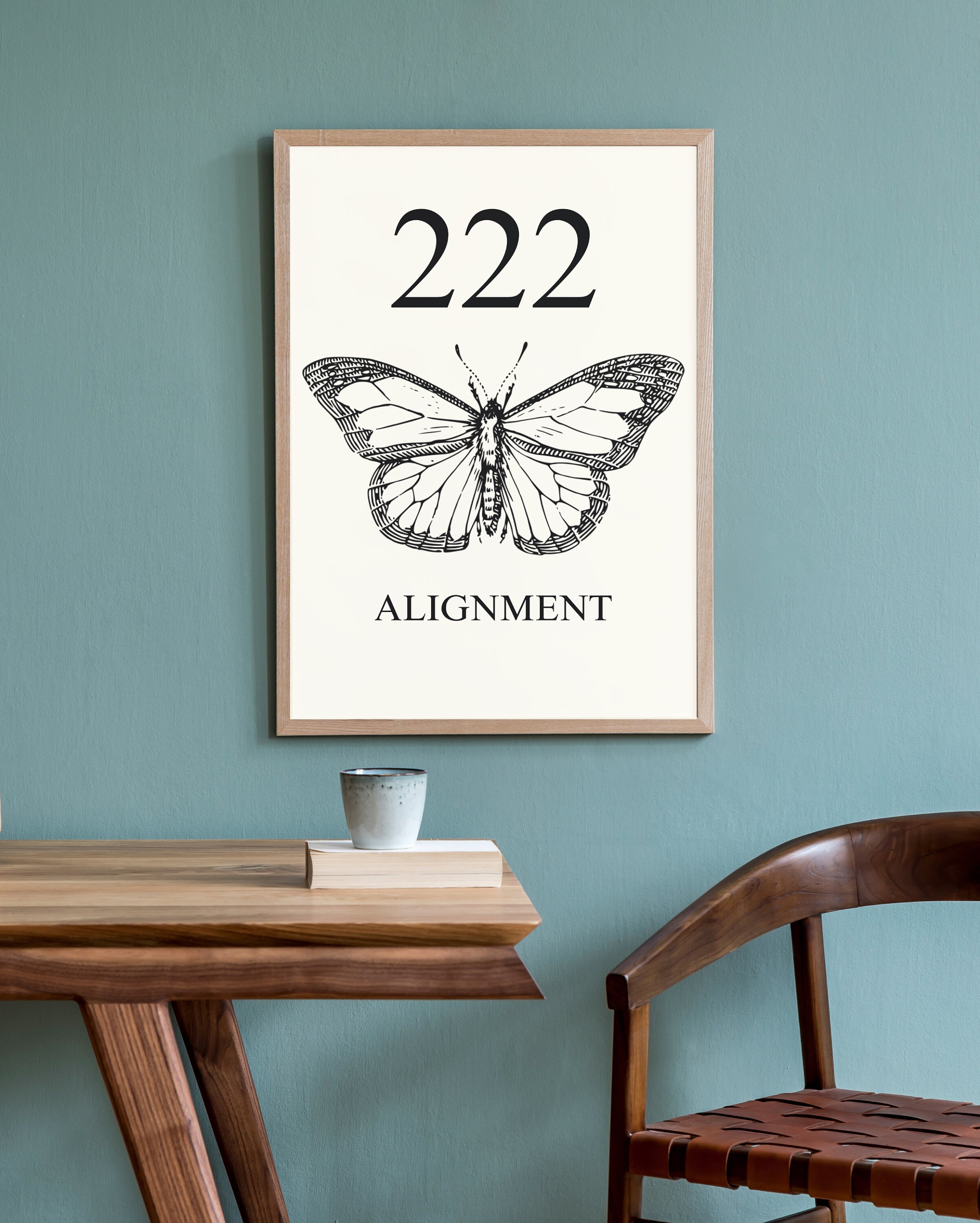 222 Angel Number Poster 222 Wall Print Angel Number 222 Poster ...