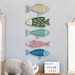 Nursery Fish Decor, Fish Wood Wall Art, Ocean Fish Art, Ocean Kids Room ...