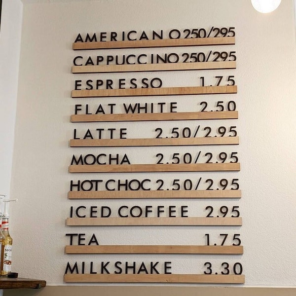 Wood Menu Sign - Etsy