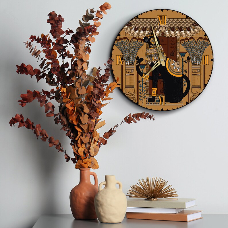 Ancient Egypt Clock Egyptian Clock Egypt Clock Sphinx Wall - Etsy