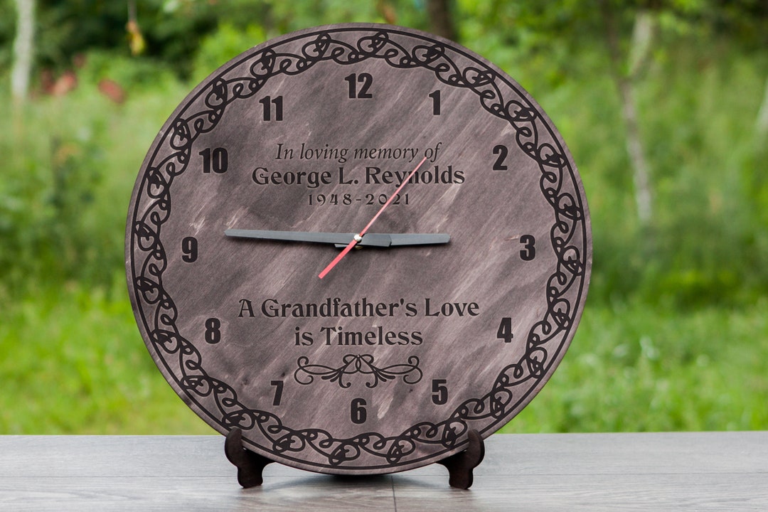 Grandfather Memorial Clock, Grandpa Memorial Clock, Grandpa Memorial ...