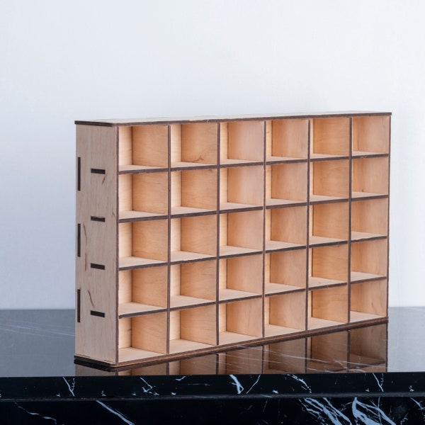 Wood Compartment Display - Etsy