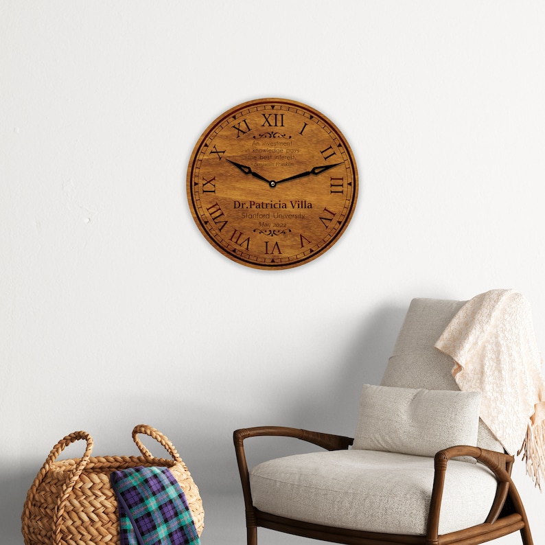 Graduation Clock, Med Student Gift, Doctorate Degree Gifts, Phd ...
