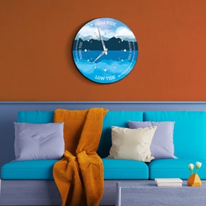 Tide Wall Clock, Tide Clocks for Wall, High Tide Clock, Tide Clock East ...