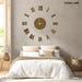 Large Wood Clock Wall, Clock With Separated Numbers, Roman Numeral Wall ...
