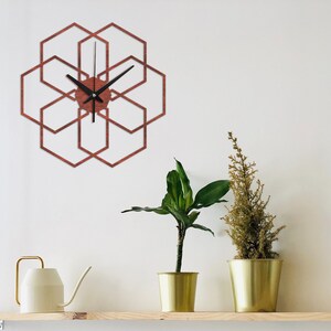 Wall Clock Geometricunique Wall Clock for Living - Etsy