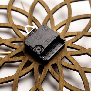 Mandala Wall Clock, Handmade Wooden Clock Wall, Minimalist Wall Clock ...