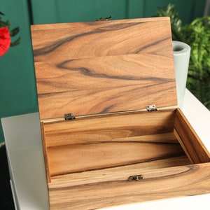 Wooden Box With Hinged Lid,wooden Box Engraved,wooden Box Personalized ...