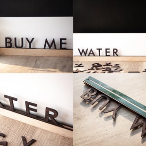 Letter Ledge Set,wood Letter Ledge,letter Signs for Wall,letter Board ...