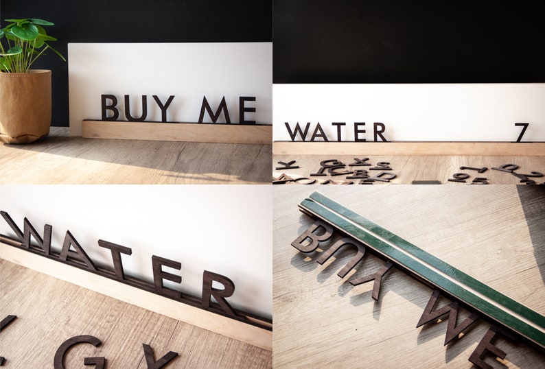 Wooden Menu Board Oak Menu Board Wall Letters Menu - Etsy