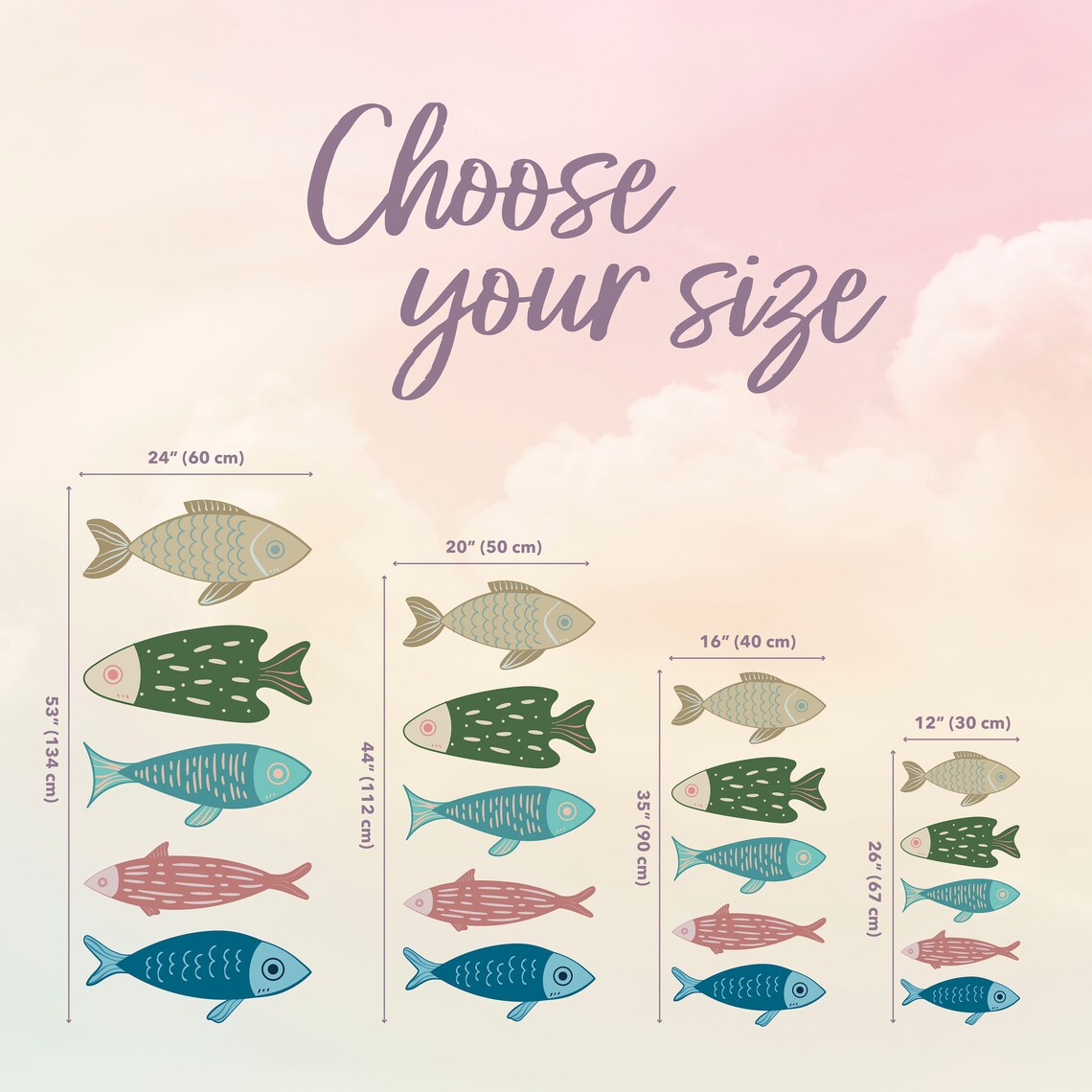 Nursery Fish Decor, Fish Wood Wall Art, Ocean Fish Art, Ocean Kids Room ...