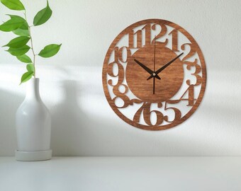 Wall Clock With Numbers | Etsy