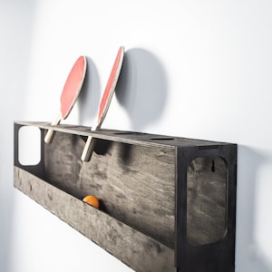 6 Ping Pong Paddle Holder, Tennis Paddle and Ball Rack, Ping Pong ...