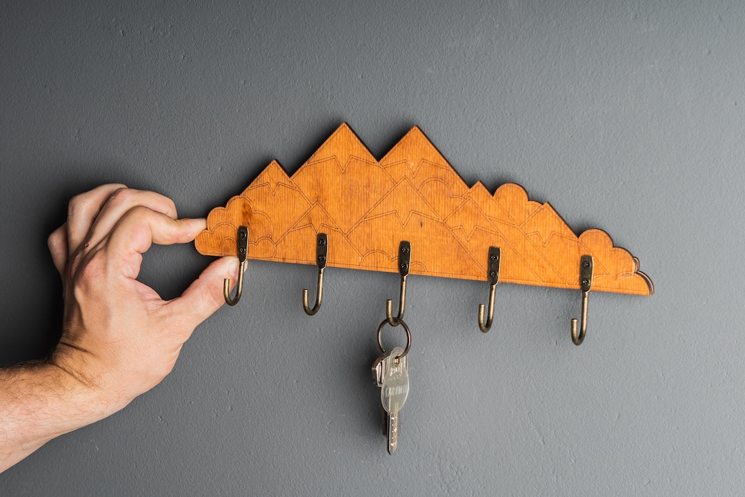 Mountain Key Rack, Key Holder Mountain, Key Storage Wall Mount, Key ...