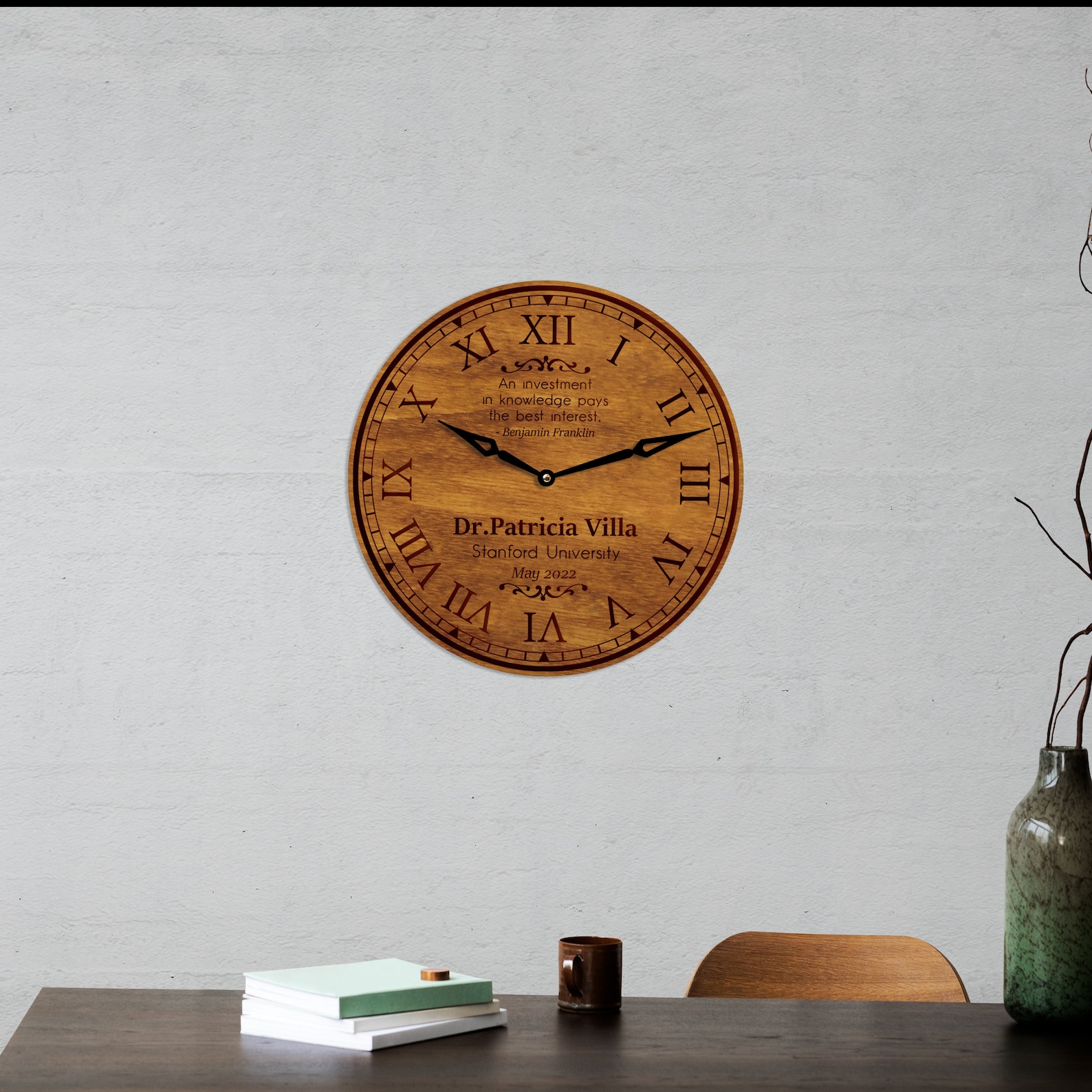 Graduation Clock, Med Student Gift, Doctorate Degree Gifts, Phd ...