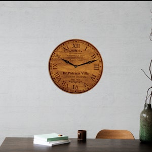 Doctorate Degree Graduation Gift Clock,medical School Graduate Clock ...