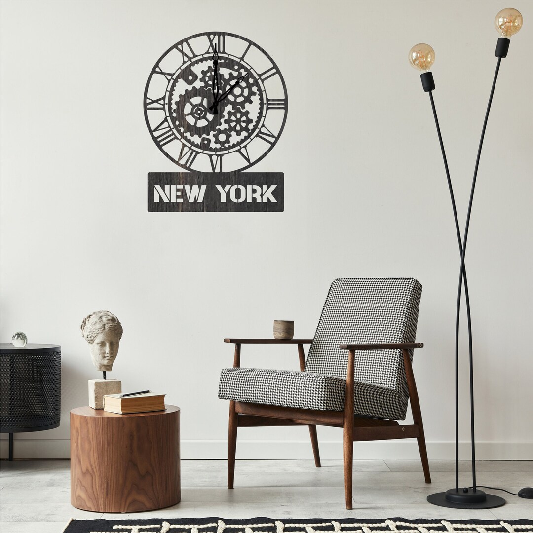 Custom Wooden Clock City, Time Zone Wall Clock, City Wall Clock, World ...