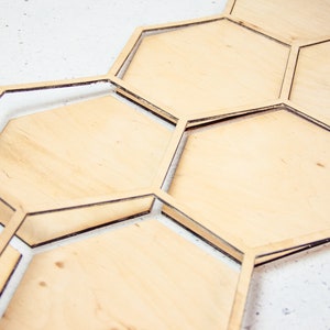 Honeycomb Wood Wall Decor,honeycomb Wood Wall Art,honeycomb Panel ...