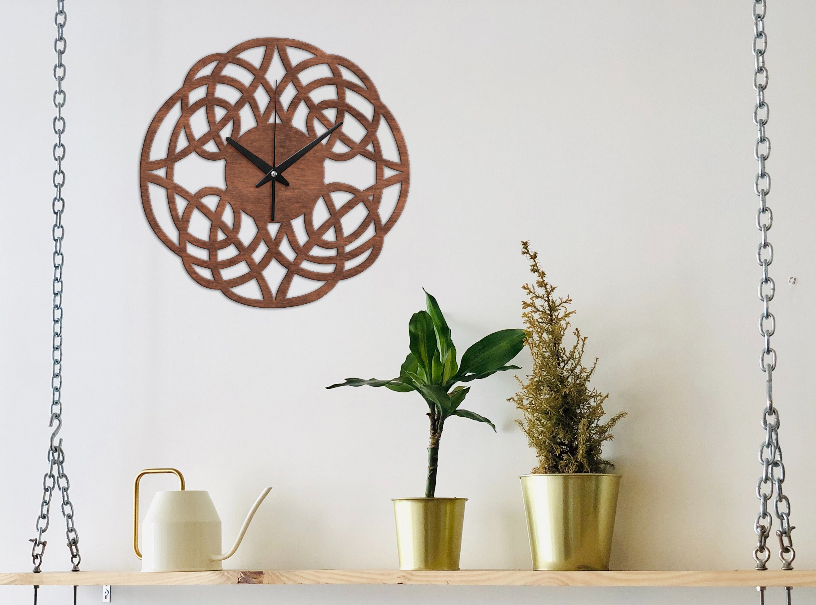 Celtic Knot Wall Clock,celtic Knot Wall Art,celtic Knot Wood Clock ...