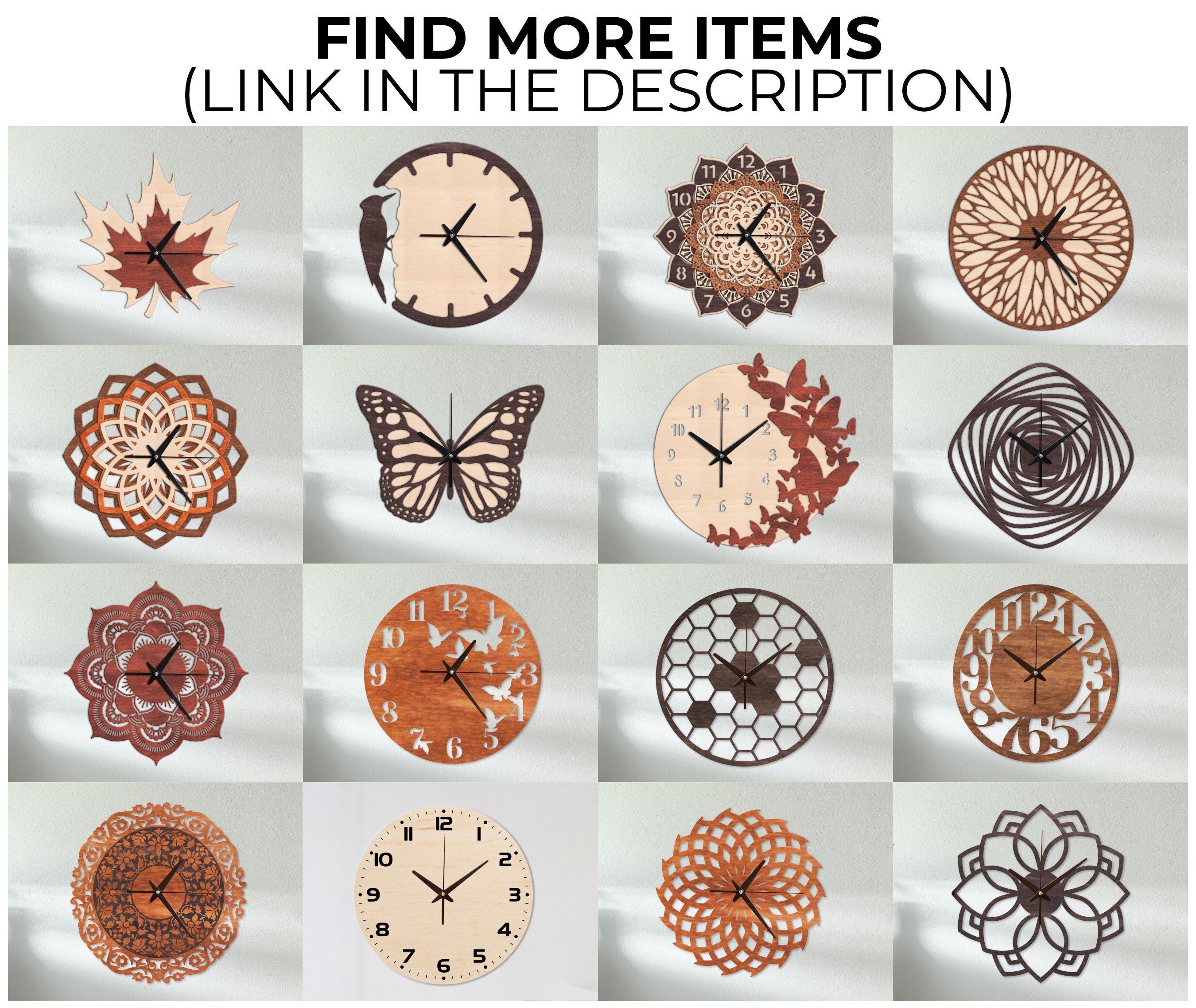 Tree Wall Clocktree Wood Wall Arttree Wood Clockwood Wall | Etsy