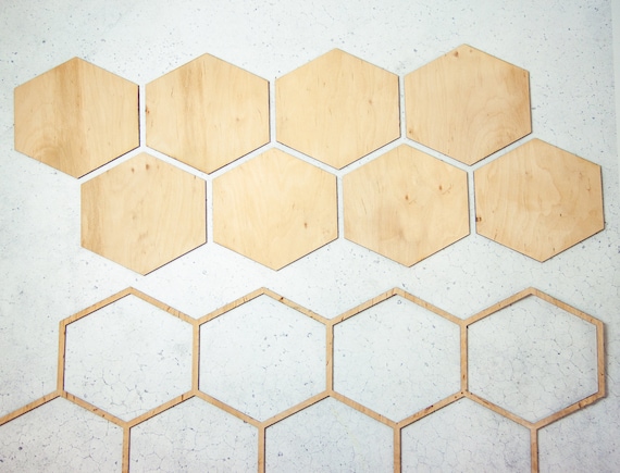 Honeycomb Wood Wall Decorhoneycomb Wood Wall Arthoneycomb | Etsy