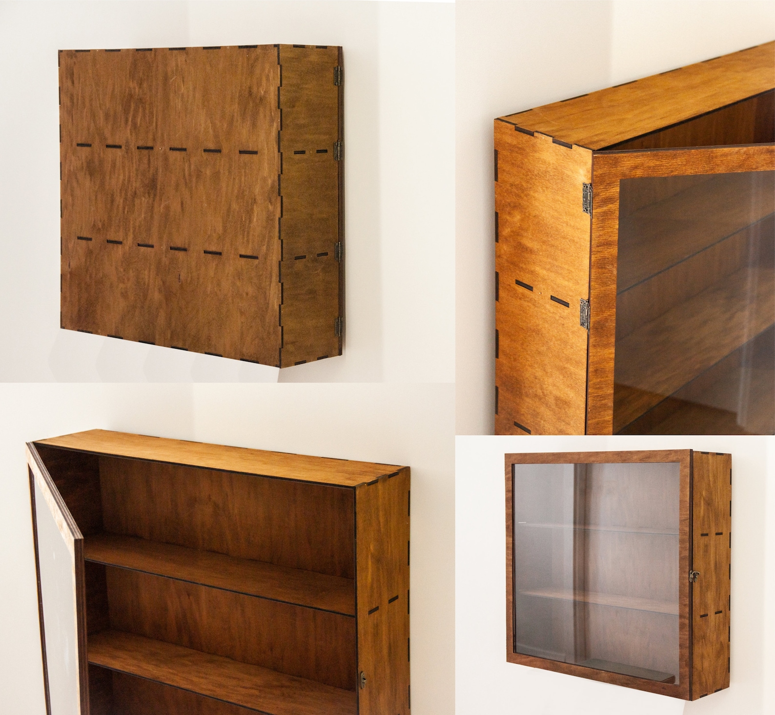 Display Case Woodmodern Display Cabinetwood Display Case | Etsy