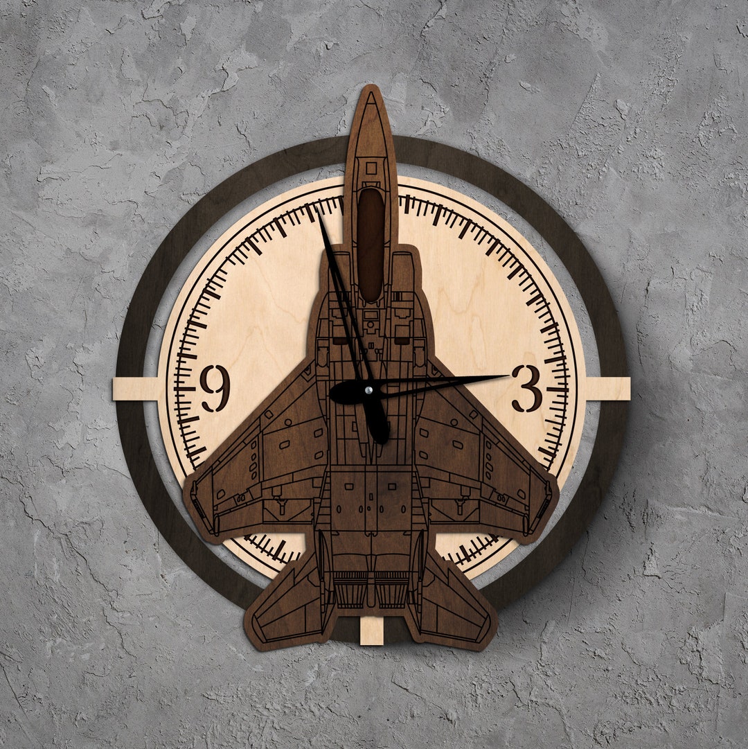 F-15 A Eagle, Pilot Gifts for Men, Military Clock, Airplane Clock ...