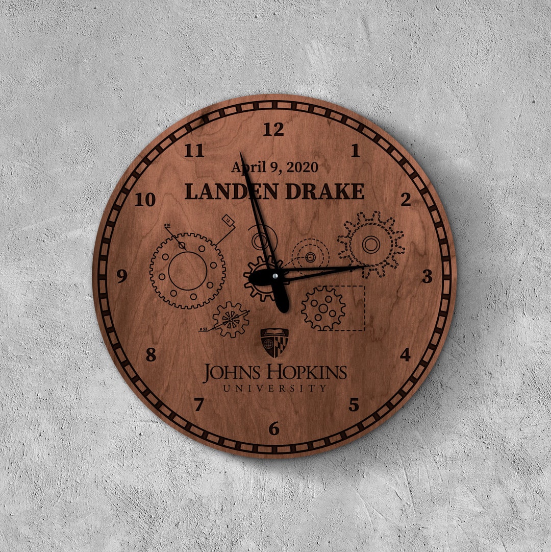 Engineer Wall Clock, Custom Engineer Gift, Engineering Wall Decor ...