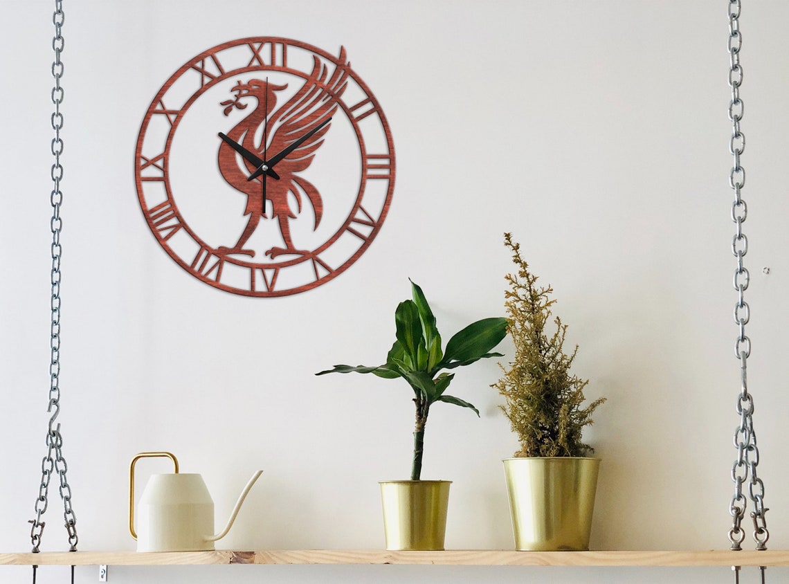 Liverpool wood clockLiverpool wall artLiverpool clockWood | Etsy