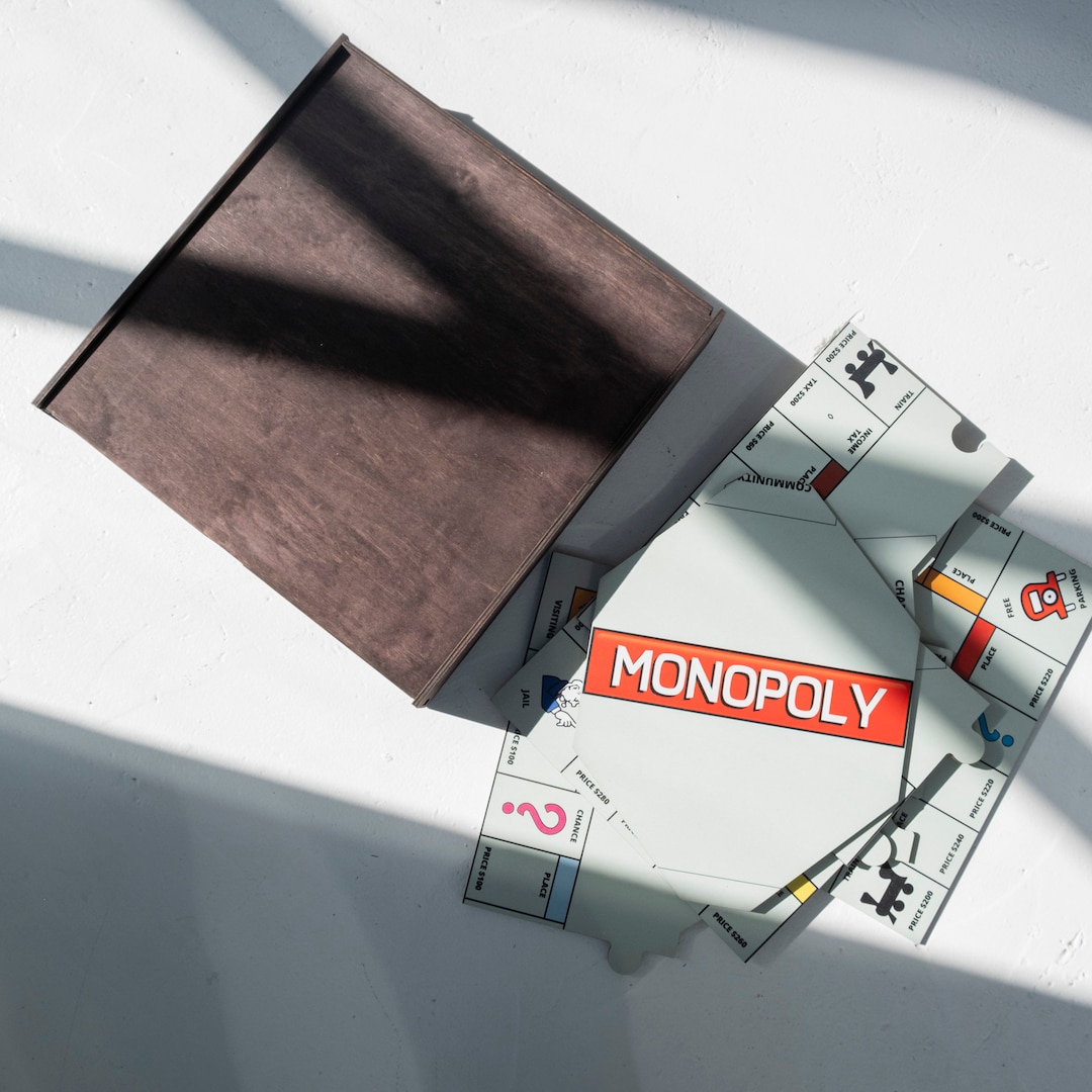 Personalized Monopoly Box, Wood Monopoly Board, Monopoly Organizer ...