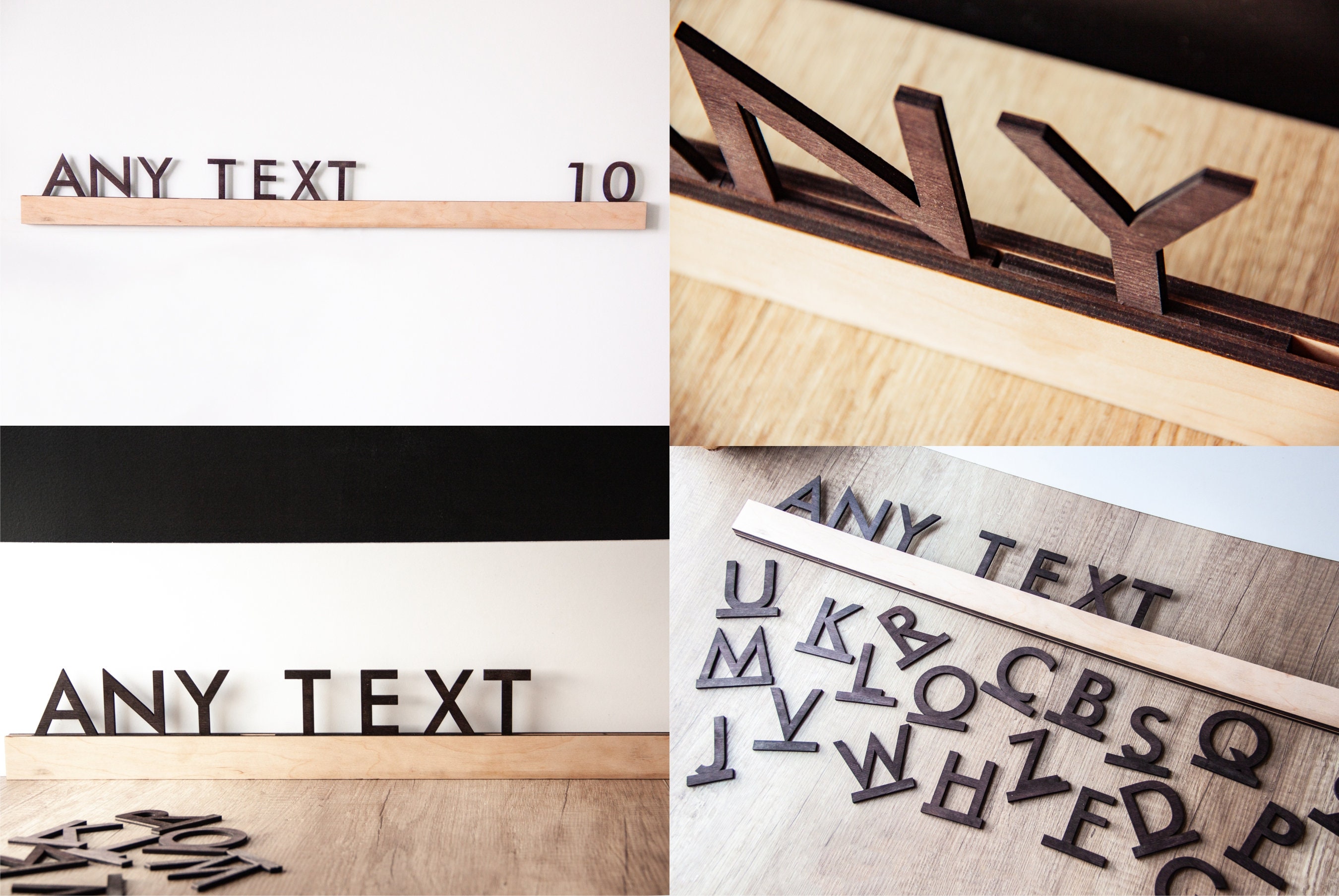 Letter Ledge Setwood Letter Ledgeletter Signs for - Etsy