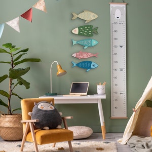 Nursery Fish Decor, Fish Wood Wall Art, Ocean Fish Art, Ocean Kids Room ...