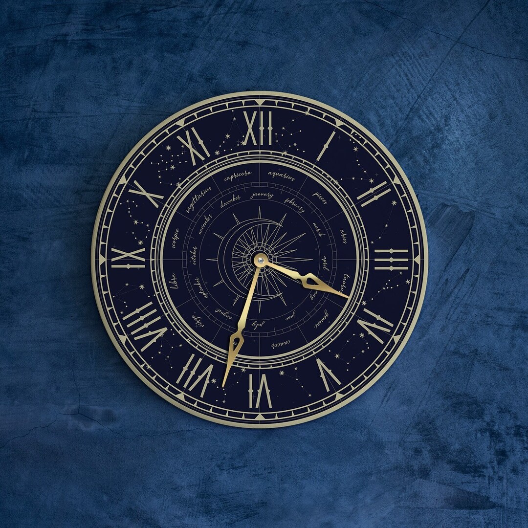 Constellation Clock, Astronomical Clock, Astrology Clock, Zodiac Wall ...