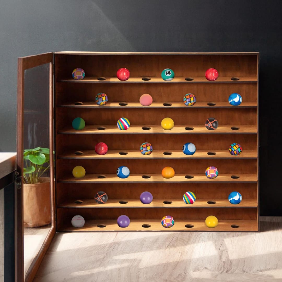 Marbles Display Case, Marble Storage, Marble Holder for Wall, Bounce ...