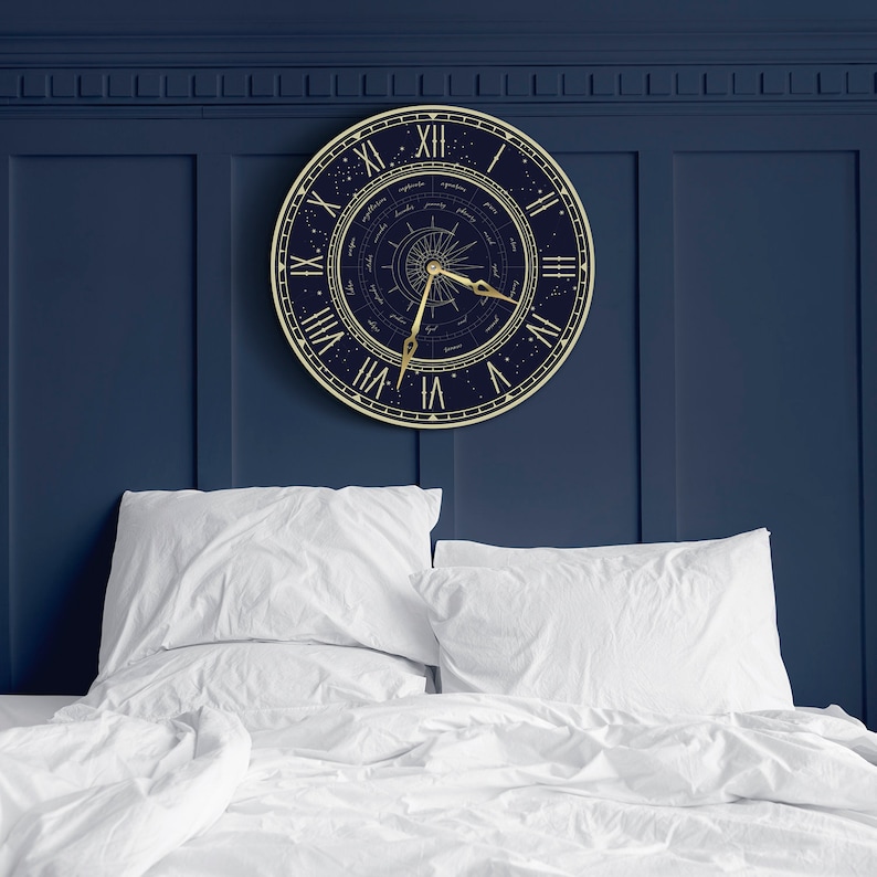 Constellation Clock, Astronomical Clock, Astrology Clock, Zodiac Wall ...