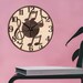 Music Note Clockmusic Note Wall Decormusic Wall Clockwood - Etsy