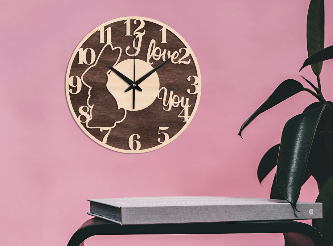 Rabbit Wall Clockbunny Wall Clockkitchen Clock for Walli - Etsy