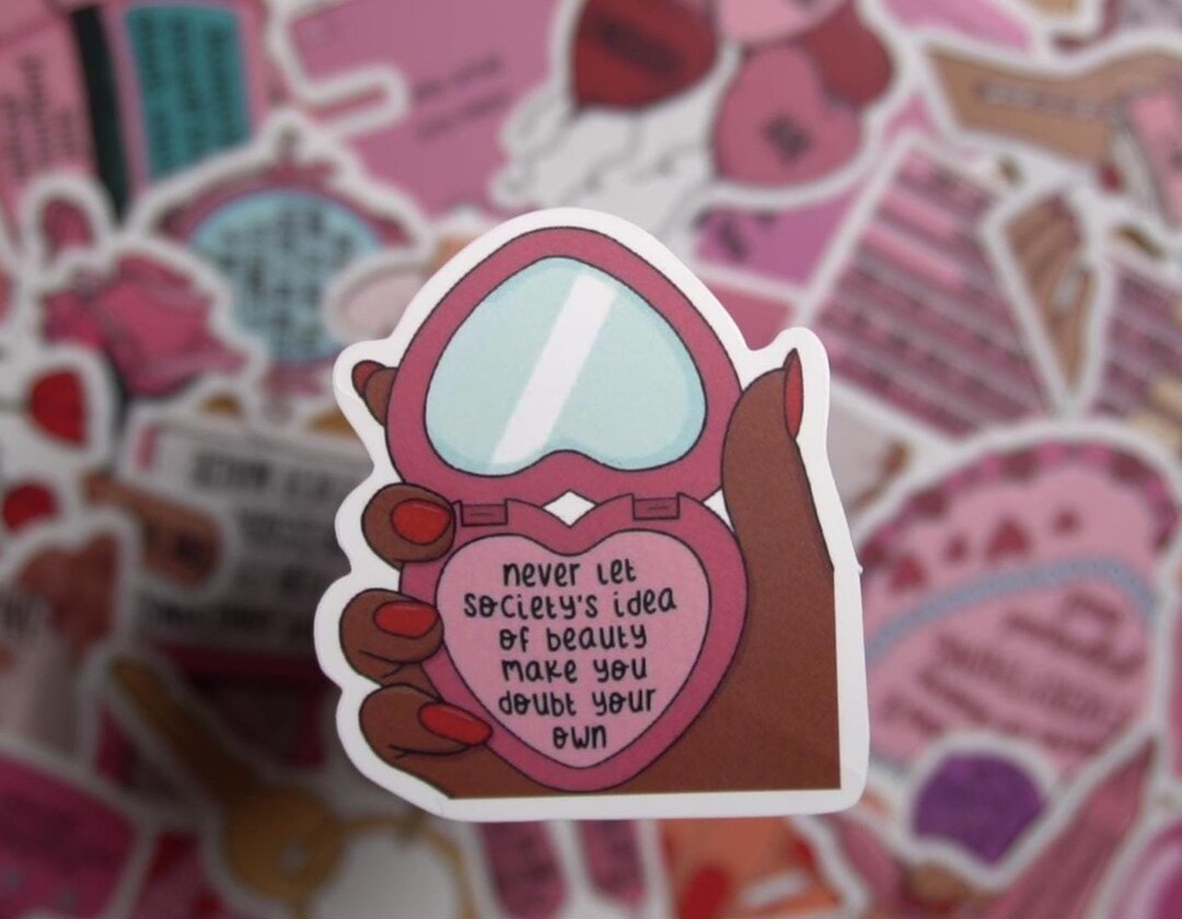 Positive Mirror Self-love Sticker for Laptop, Water Bottle, Mirror - Etsy