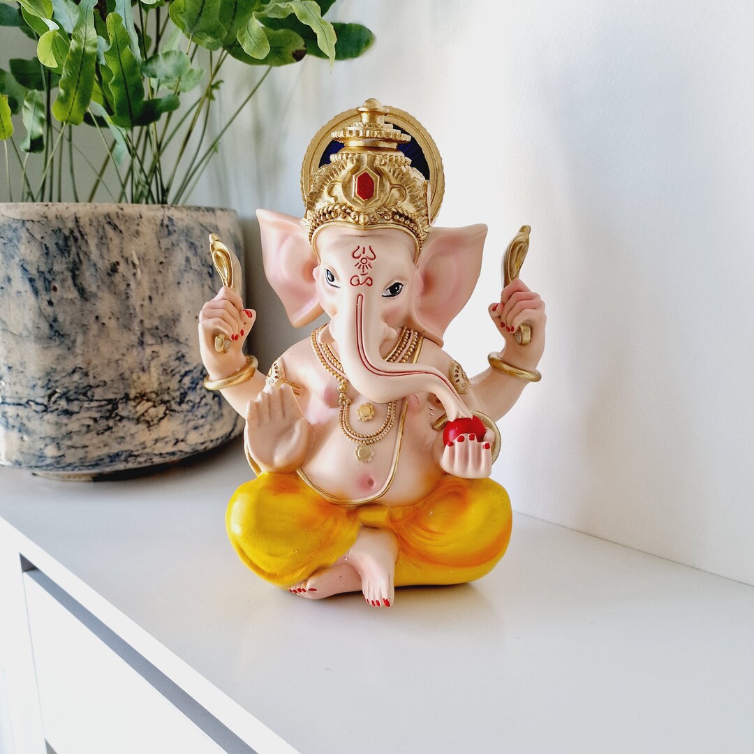 Modern Colourful Ganesh Statue Lord Ganesh Puja - Etsy