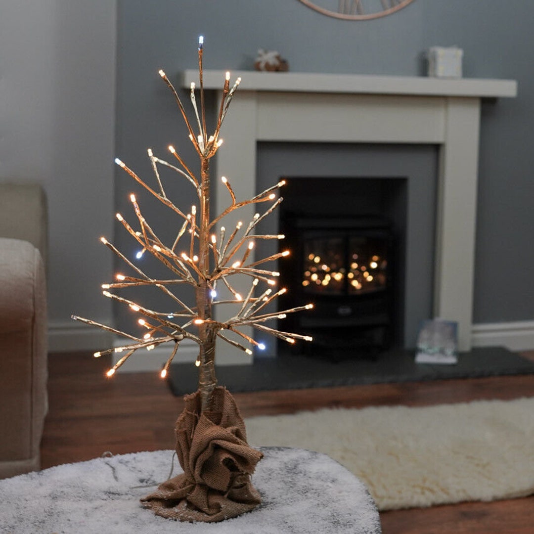 2ft / 6ft Gold Twig Tree With LED Lights Decoration Tree - Etsy Ireland