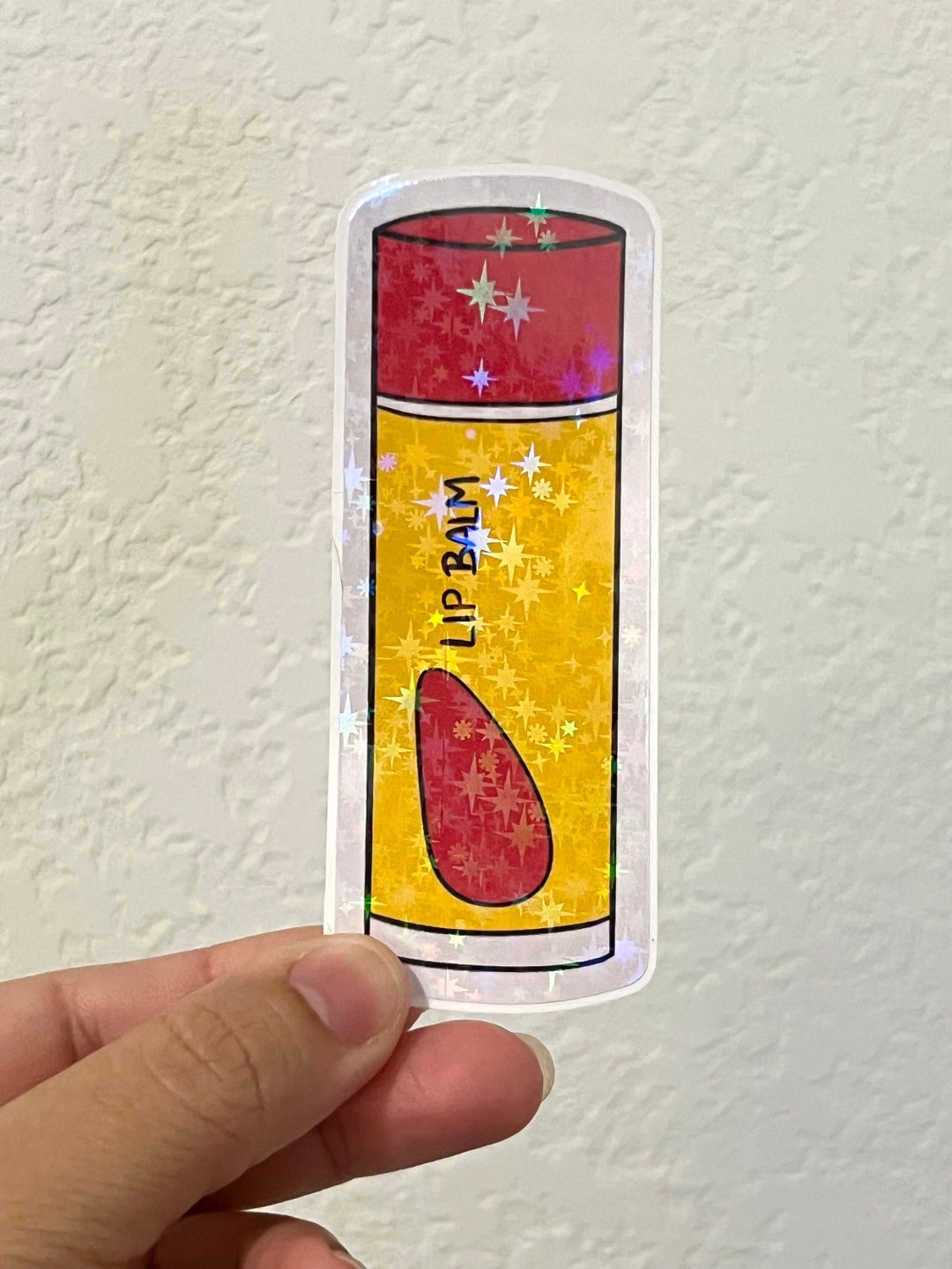 Lip Balm Vinyl Sticker Easy Peel Sticker Waterproof Sticker - Etsy