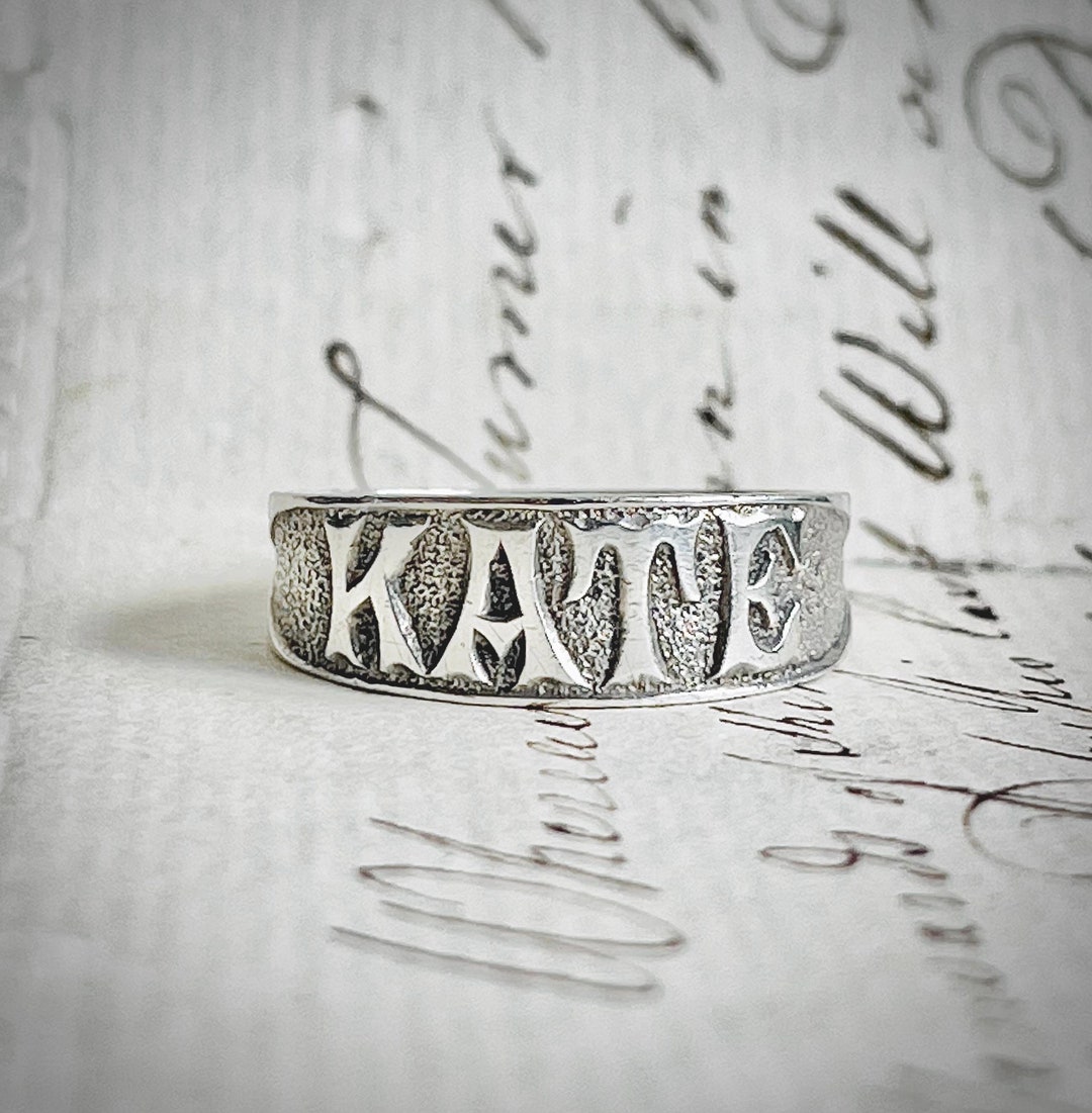 Rare Original Victorian ‘KATE’ Ring in Sterling Silver; Circa 1882 - Etsy