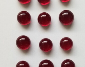 Red Glass Nuggets | Etsy