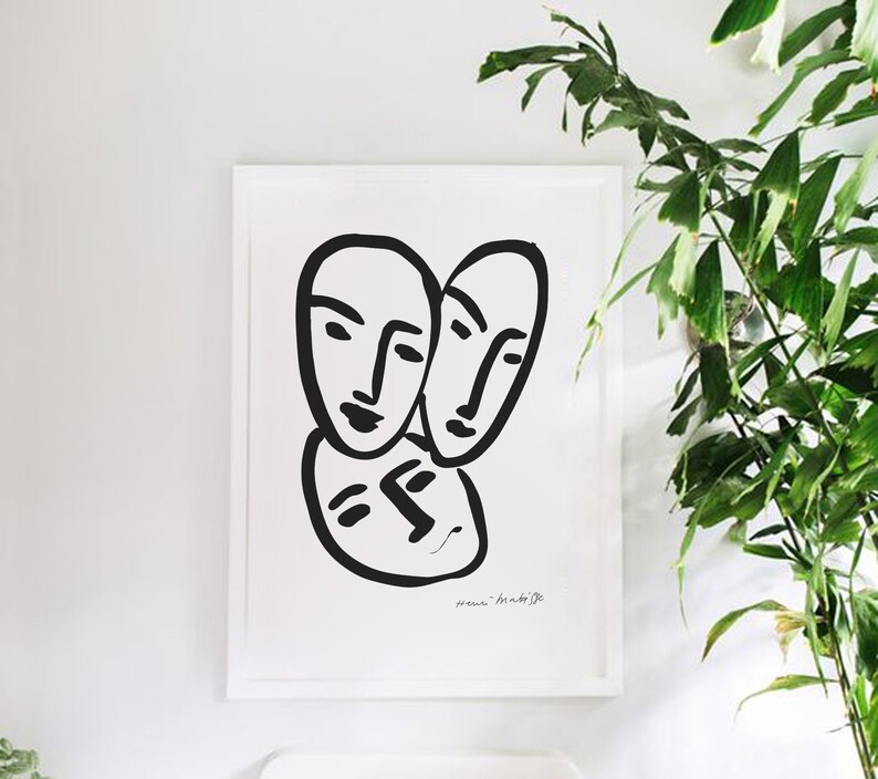 Pablo Picasso Masks Picasso Print Abstract Art Poster - Etsy
