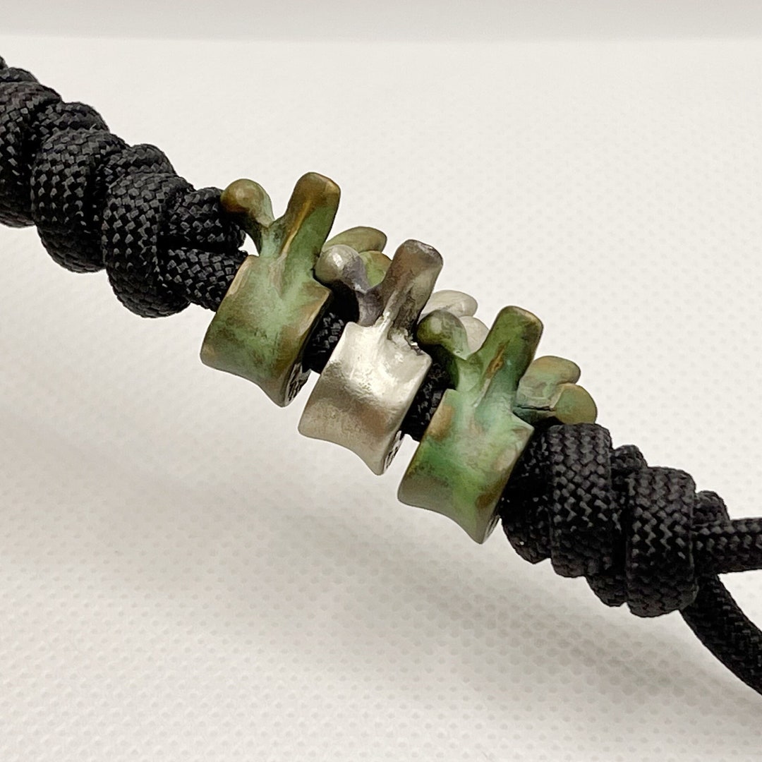 Paracord Bead "spine Bone Vertebrae" Knife Bead-lanyard Bead-edc Bead ...