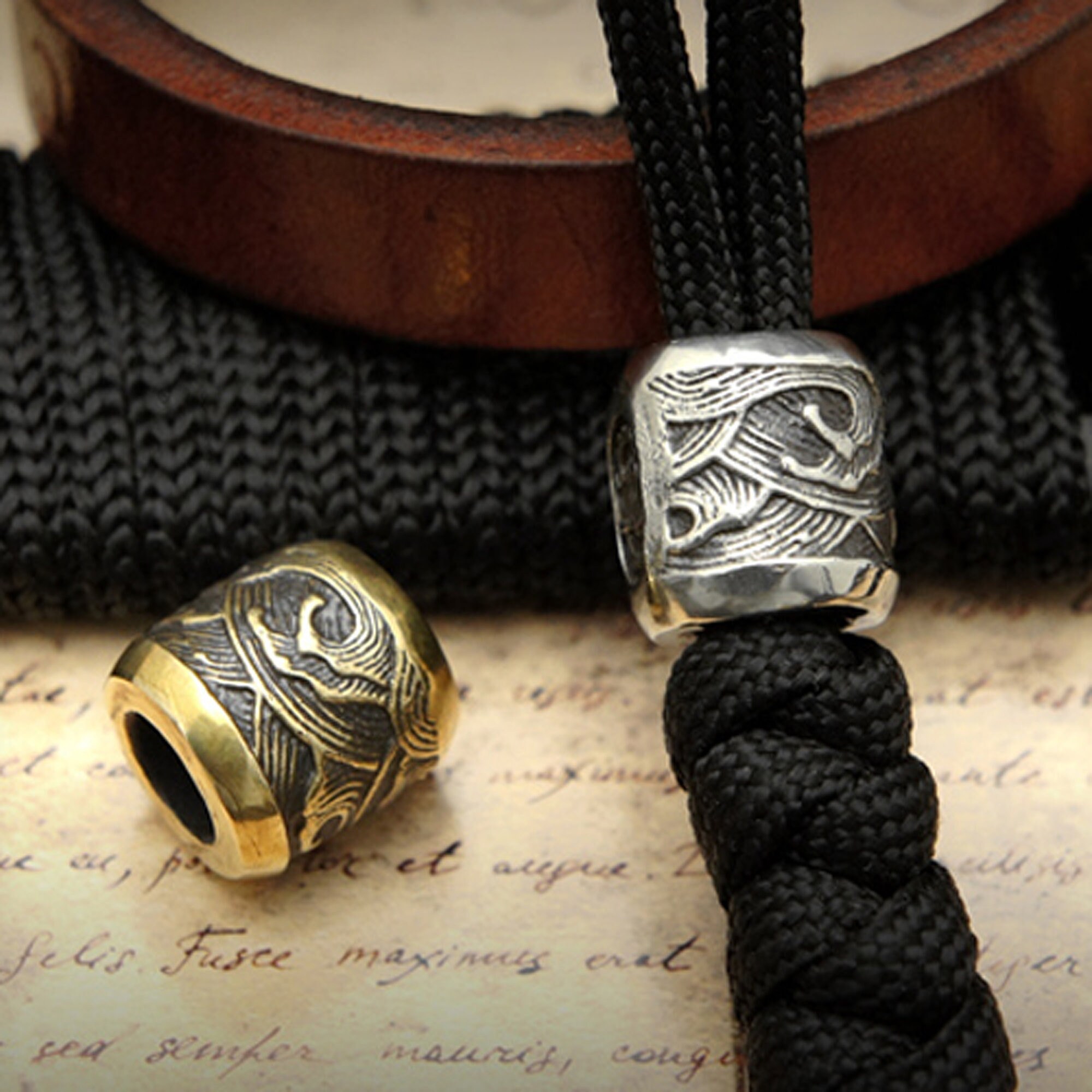 Paracord Bead sea Wave Knife Bead-lanyard Bead-edc - Etsy