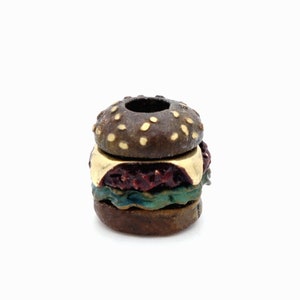 Paracord Bead "cheeseburger Hamburger" Knife Bead-lanyard Bead-edc Bead ...