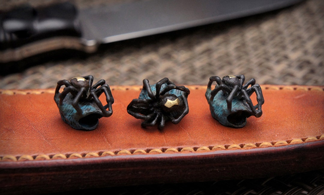 Paracord Bead black Widow Spider Knife - Etsy