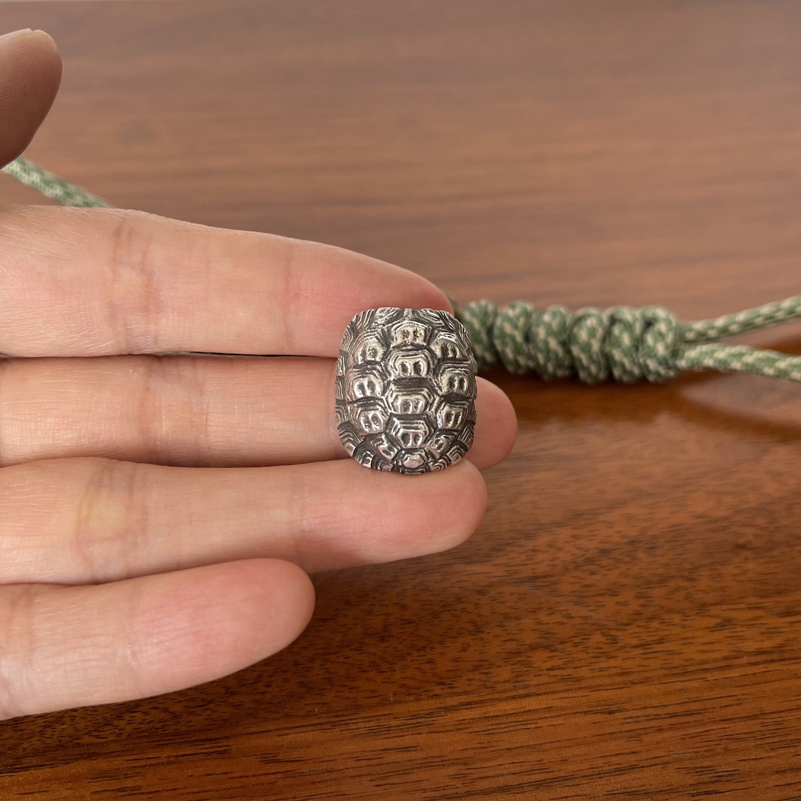 Bronze Turtle Shell Paracord Bead, Handmade Knife Lanyard - Etsy